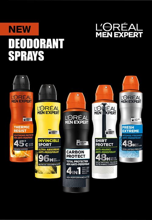 LOREAL Men Expert Anti-perspirant Deodorant Spray 250mL or Roll-on ...