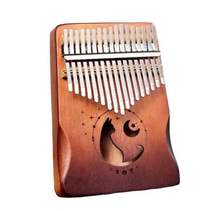 17Keys Kalimba Thumb Piano Solid Wood Veneer Keyboard Musical ...