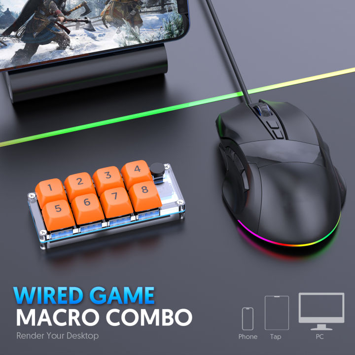 Macro Programmable Keyboard Programmable Keyboard Rgb Backlit Mini ...