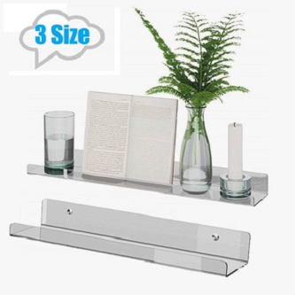 Wall Mounted Premium Clear Acrylic Shelf Holder | Lazada
