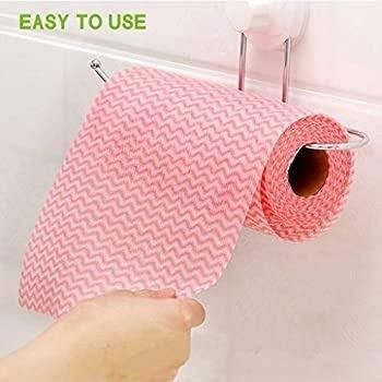 50 Pcs/Roll Non-woven Tissue Towel Kitchen Multi-Purpose Reusable ...