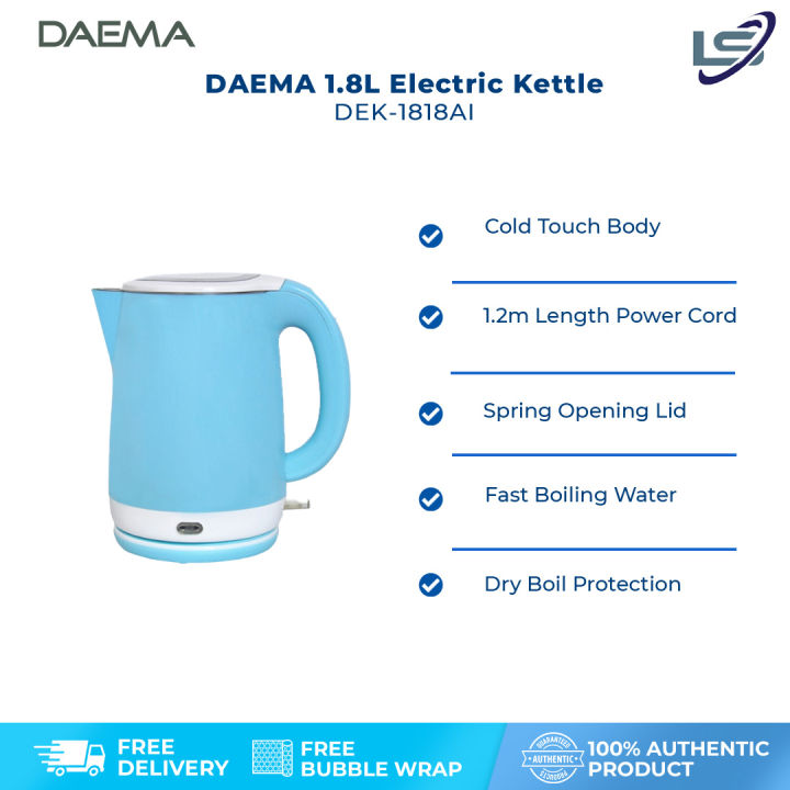DAEMA 1.8L Electric Kettle DEK-1818AI | Double Layers Body for Anti ...