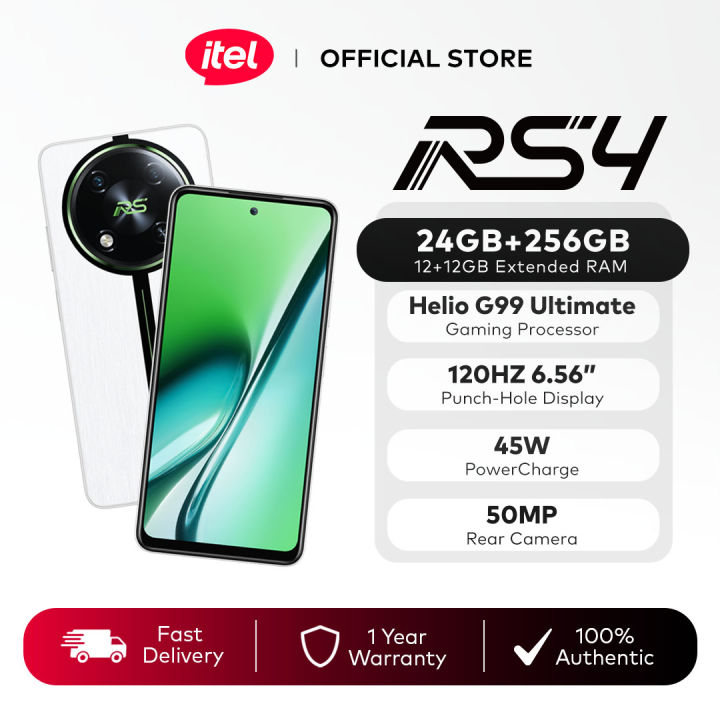 [New] itel RS4 RAM 24GB (12GB+12GB)+ROM 256GB | Helio G99 | 45W 5000mAh ...