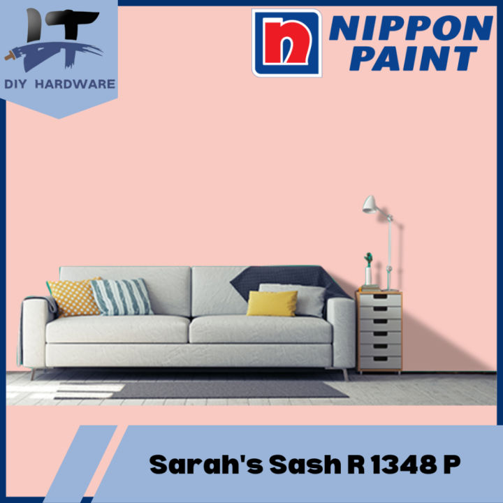 1L / 5L Nippon Paint Sarah's Sash R 1348 P For Interior Wall Paint ...