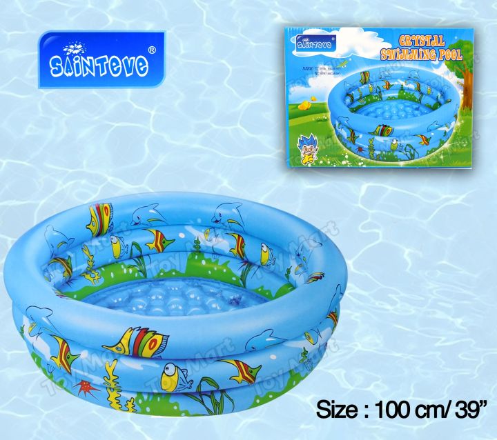 39 inch / 100 cm Swimming Pool Inflatable Round Pool Summer Fun for ...