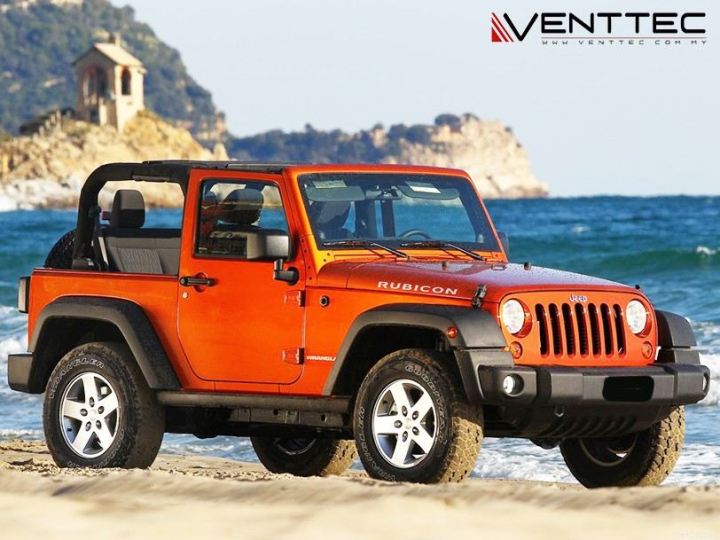 JEEP WRANGLER JK (2 DOOR) 07Y-ABOVE VENTTEC DOOR VISOR | Lazada