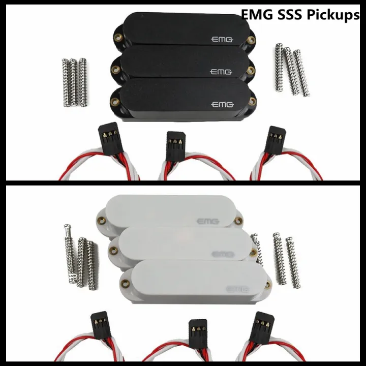 EMG Guitar Pickups SA Active Single Coil Guitar Pickup Set White Guitar ...