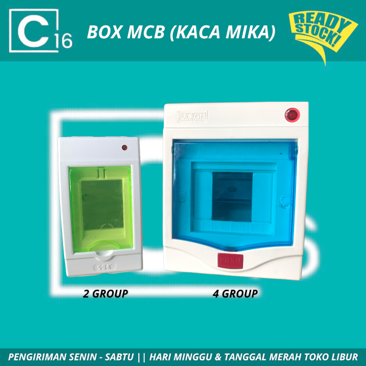 Box MCB 2 Group 4 Group Dengan Penutup Kaca Mika dan Lampu Indikator ...