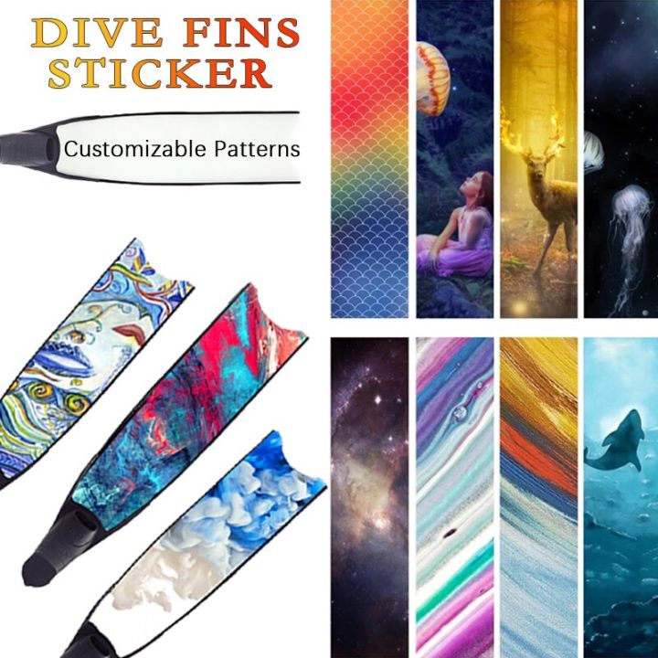 Scuba Diving Fins Film Pattern Protection Suitable Dive Fins Leaderfins ...