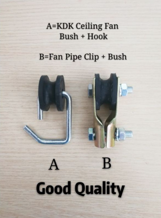 KDK Panasonic Ceiling Fan Bush + Hook / Fan Pipe Clip + Bush | Lazada