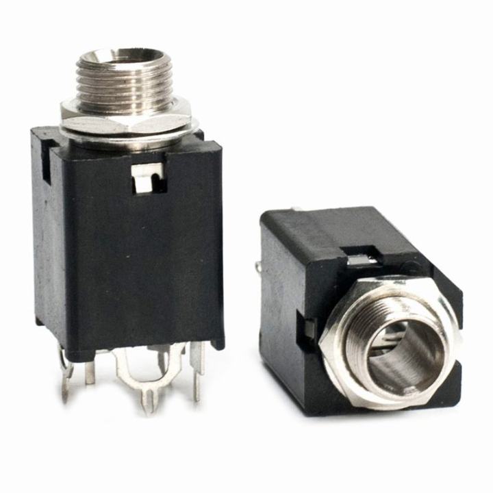 1pcs,MONO/STEREO TS /TRS 1/4" 6.35mm Audio Female Panel Mount ...