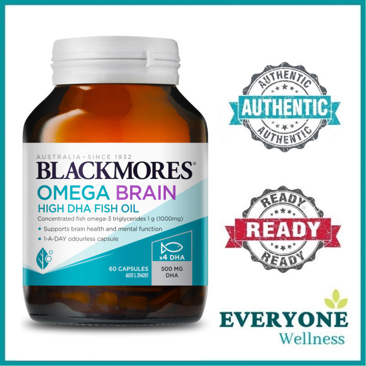 [Local Delivery] Blackmores Omega Brain Health 60 Capsules (4x DHA Fish ...