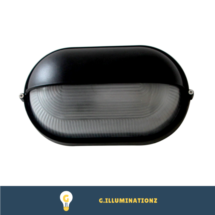 E27 Waterproof Outdoor Oval Wall Light IP54 / Retro Vintage Aluminium ...