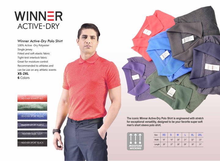 Winner Active-Dry Polo Shirt | Lazada PH