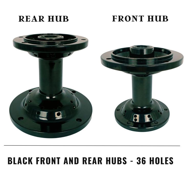MOTORCYCLE WHEEL HUBS FRONT AND REAR AVAILBLE IN SILVER BLACK AND ...
