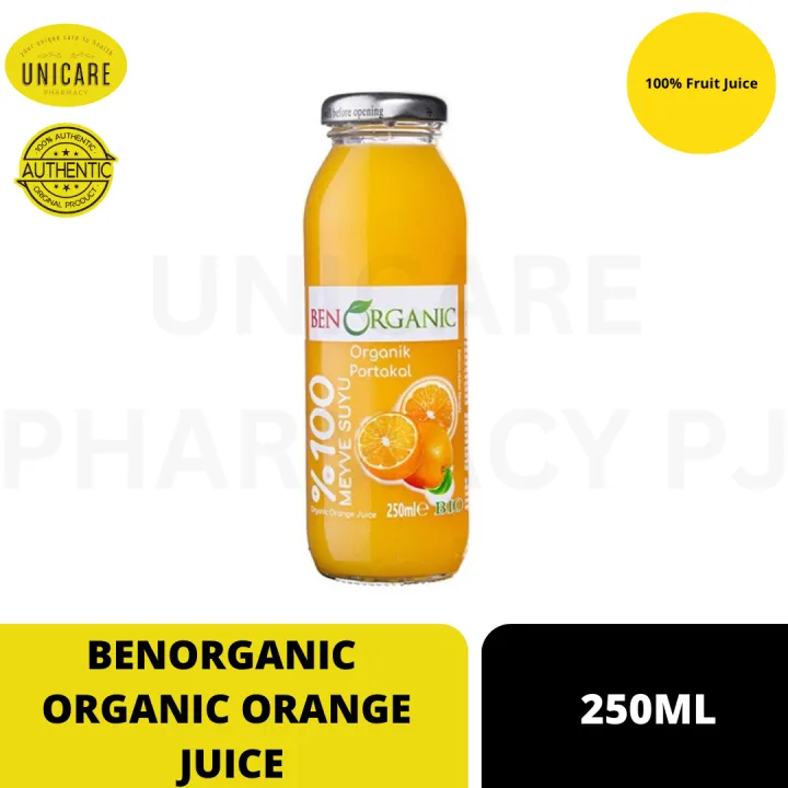 BENORGANIC ORGANIC ORANGE JUICE 250ML | Lazada