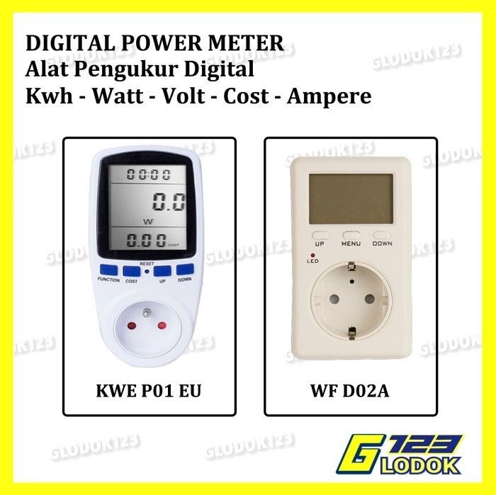 Pengukur Listrik KWh Digital Power Meter Volt Amper Watt Meter | Lazada Indonesia