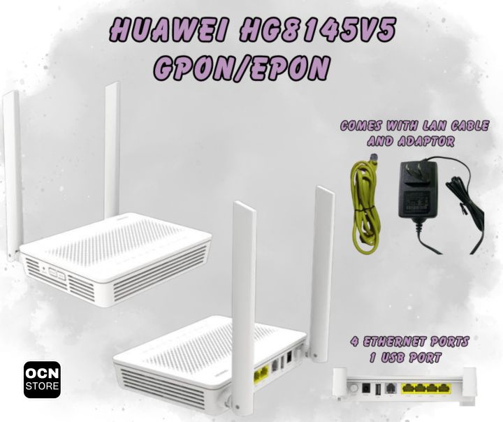 Huawei HG8145V5/EGHG8145V5 EPON Fiber Optic Modem Router - High ...