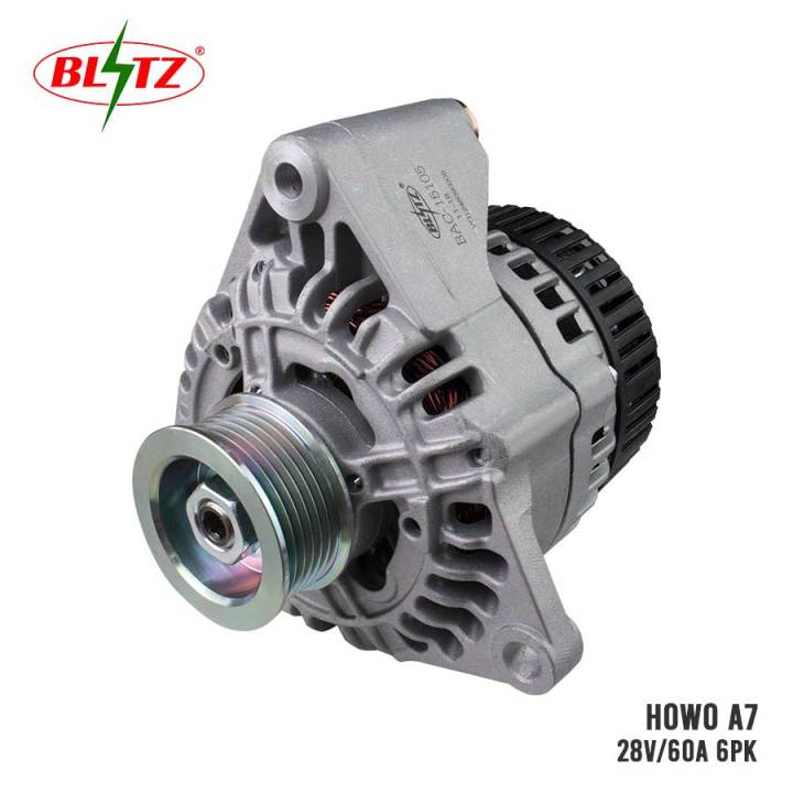 HOWO A7 ALTERNATOR ASSEMBLY 28V/60A 6PK VG1246090005 BLITZ | Lazada PH