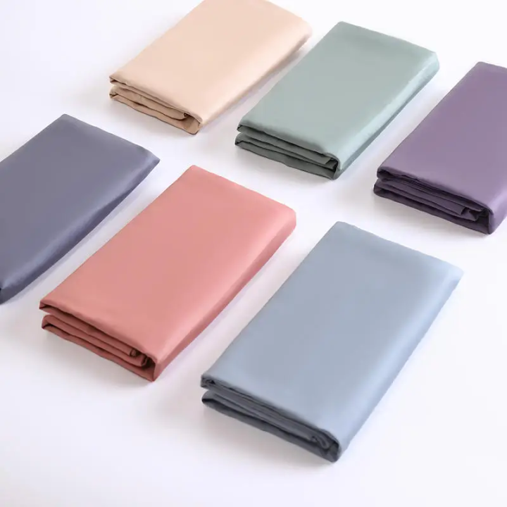 DJHG ผ้าคอตตอน100% สีขาว1ชิ้นผ้าปูที่นอนลายเรียบ + ปลอกหมอน2ชิ้นสิ่งทอ ...