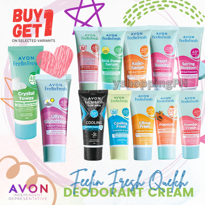 ♦️AV0N Feelin Fresh Quelch Lowest Price Whitening Anti-Perspirant Antibacterial Whitening ...