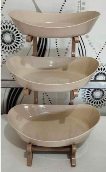 CLEAN CLUB 3LAYER/1SET Fruits Stand/Food organizer Tray for Dining ...