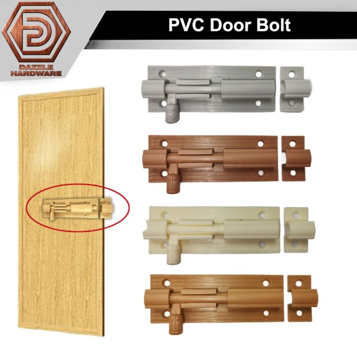 PVC door bolt pvc bolt lock pvc barrel bolt pvc sliding lock kunci ...