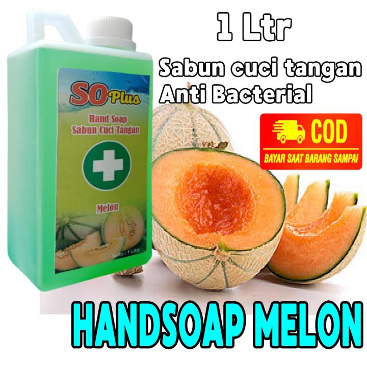 [COD] HANDSOAP SABUN TANGAN ANTI BAKTERI VARIANT RASA MELON BY SOPLUS - NETTO : 1 LITER | Lazada ...