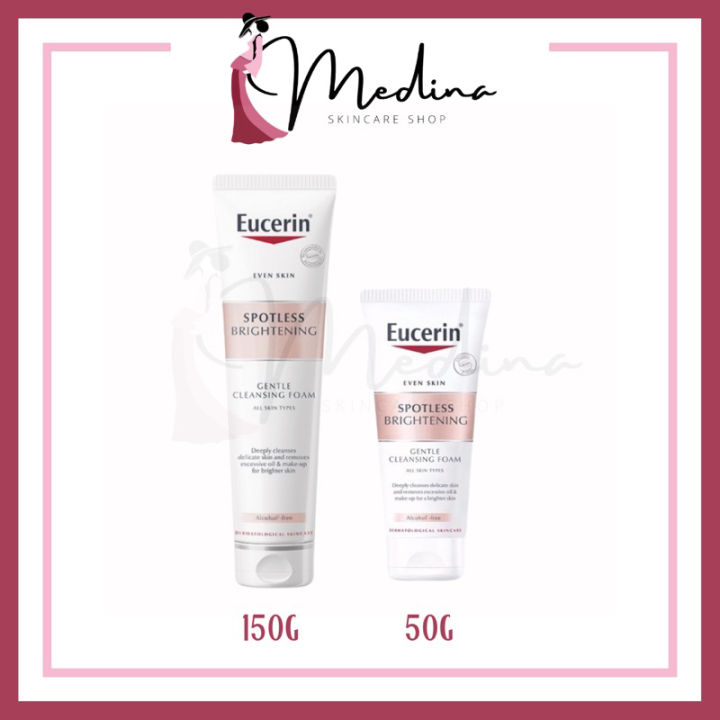 [Exp:2026] Eucerin Spotless Brightening Gentle Cleansing Foam 150g.| 50g. | Lazada.co.th