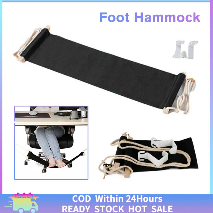 【Ready Stock】Foot Hammock Under Desk Portable Lazy Adjustable Home ...