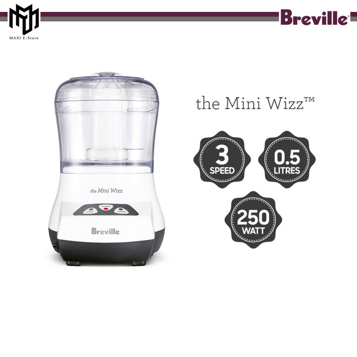 Breville BFP100 the Mini Wizz™ Food Processor 250Watt 3 Speeds 0.5L ...