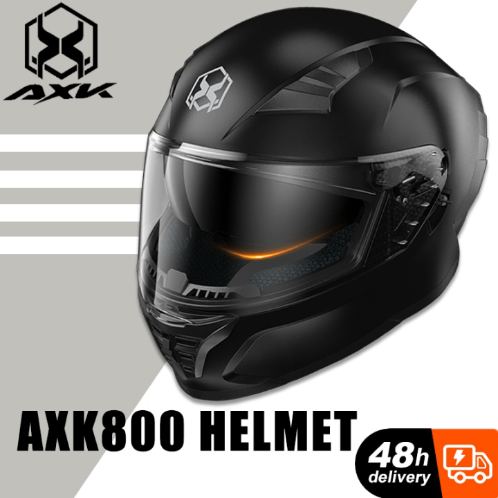 AXK 800 Motorcycle Helmets Open Face Modular Motor Helmet Dual Visor ...
