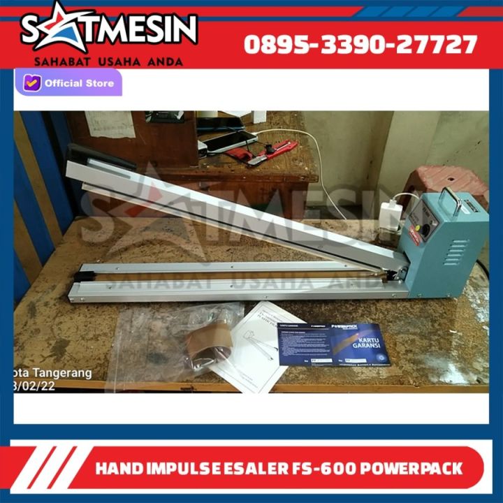 Mesin penyegel Plastik / Hand Sealer Powerpack 60 cm FS-600H | Lazada Indonesia