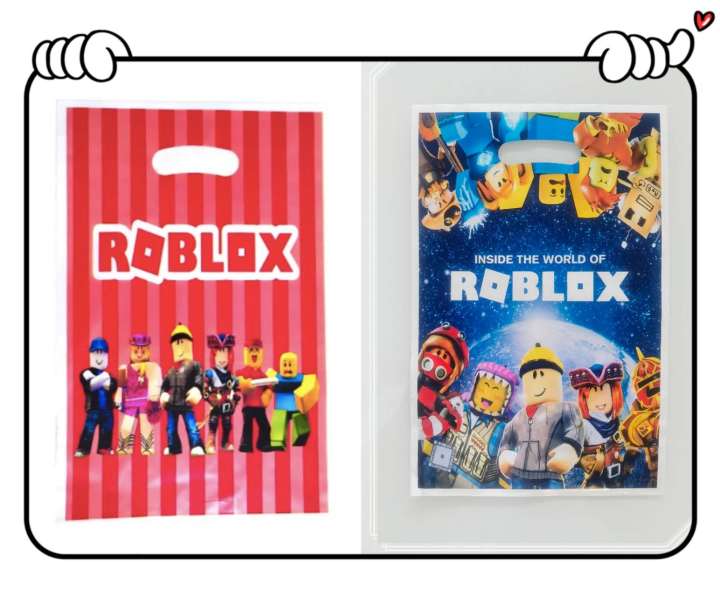 10 Pcs Roblox theme supplies gift bag disposable character loot bag ...