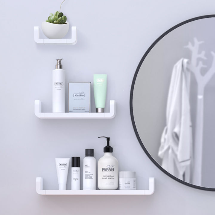 Lefang Plastic Floating Shelves Wall Mounted Fashion Wall Storage ...