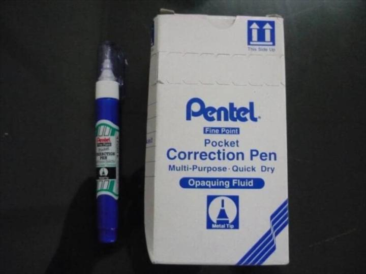 Tip Ex Cair Pentel Correction Pen ZL 62 W 7 ml | Lazada Indonesia