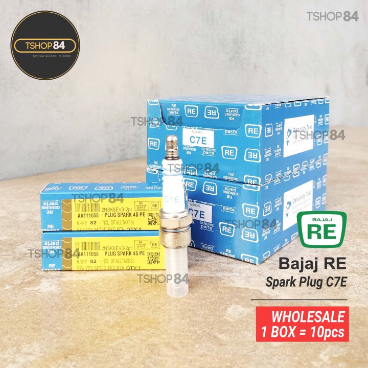 Spark Plug Bajaj RE C7E #126 WHOLESALE 1BOX = 10PCS | Lazada PH