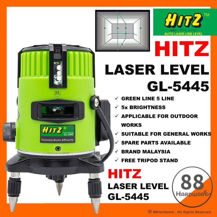 HITZ GL5445 GL-5445 Water level laser machine / 5 Lines Laser / laser ...