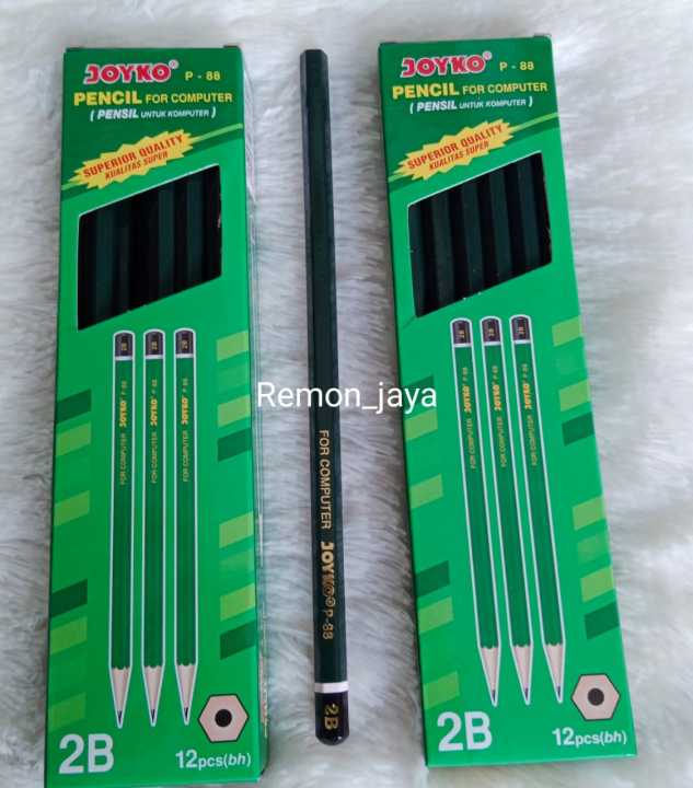 PENSIL 2B JOYKO / PENSIL P-88 / PENSIL JOYKO 2B 1BOX ISI 12 PCS ...