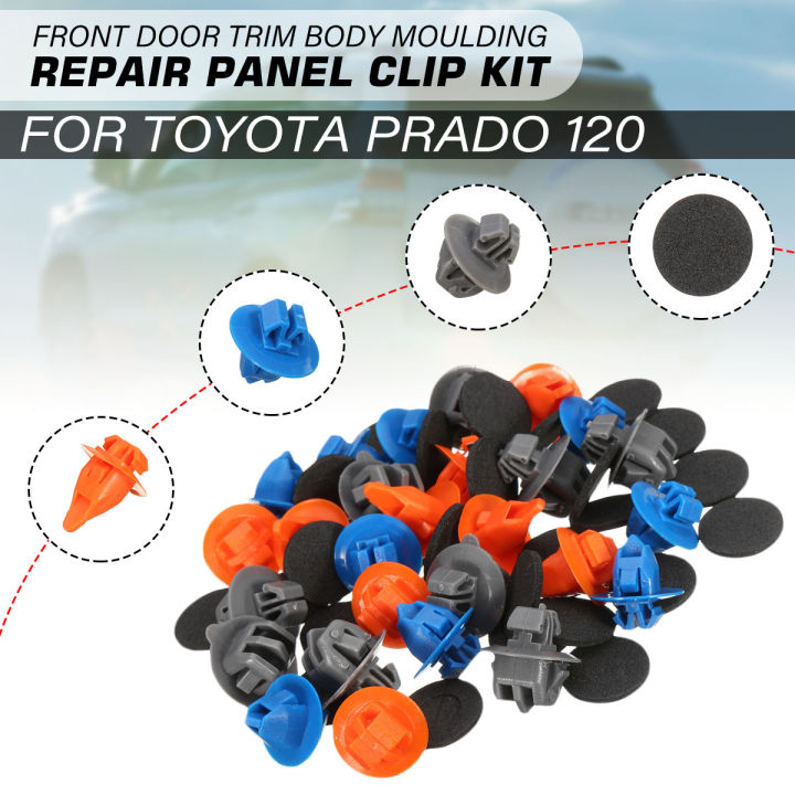 30Pcs Mixed Front Door Trim Panel Rivet Clips Fasteners For Toyota ...