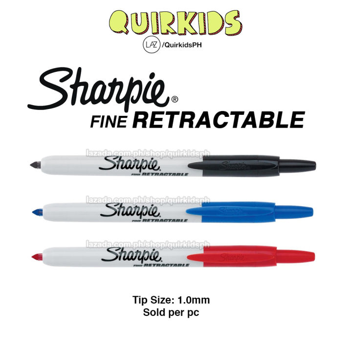 Retractable Sharpie Fine Point Permanent Push Marker | Lazada PH