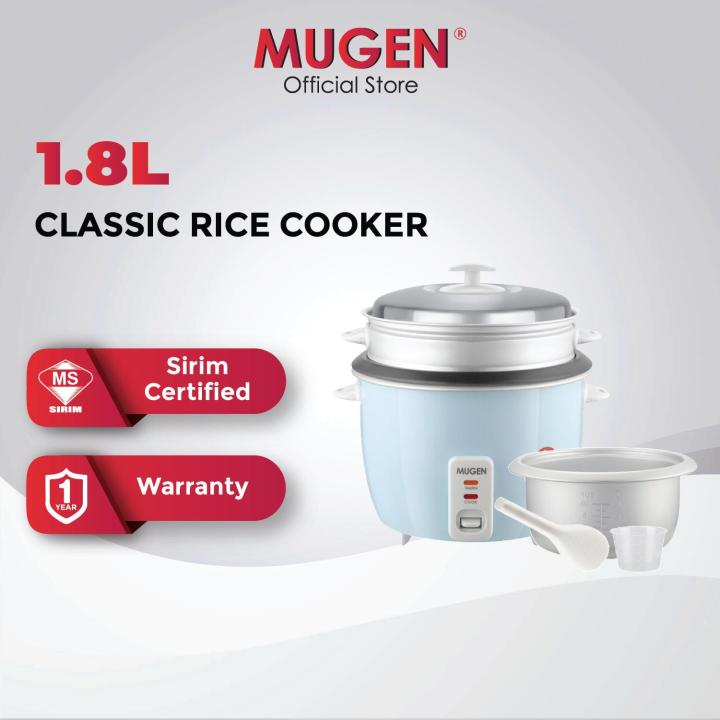 MUGEN 1.8L Classic Rice Cooker (MRC-1800) | Lazada