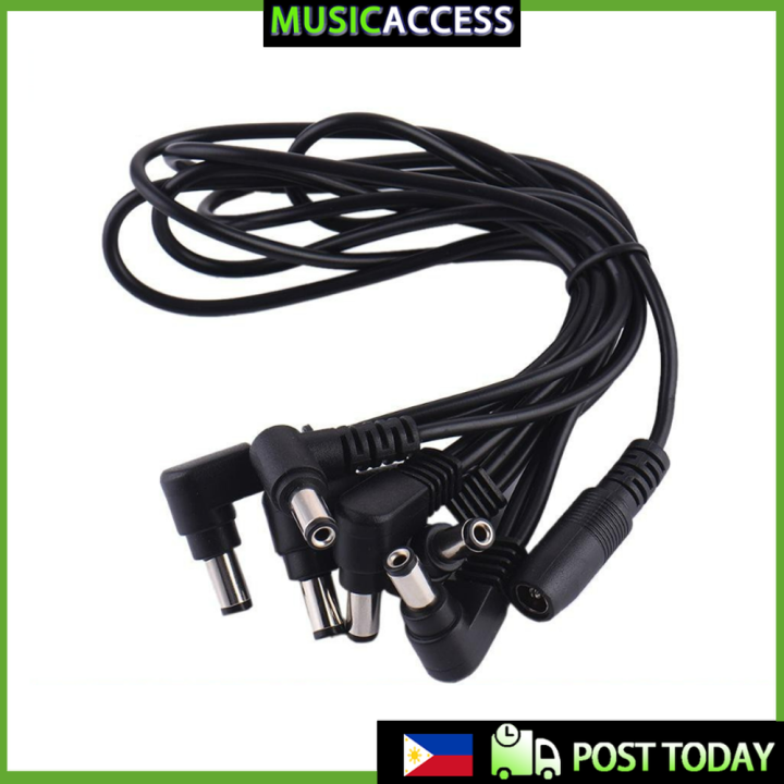 Guitar Effects Pedal Daisy Chain Cable 3/5/6/8 Way Power Cord Supply ...