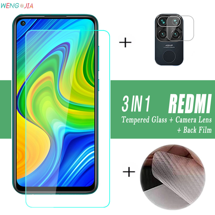 ♥Ready Stock【Tempered Glass 3 IN 1】Xiaomi Poco M3 Tempered Glass Film 3 ...