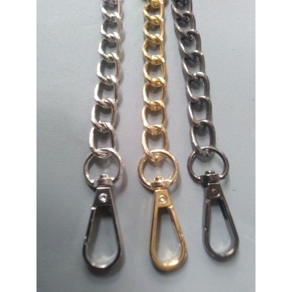 rantai tas siap pakai + kaitan / kew-kew rantai 12mm panjang 115cm ...