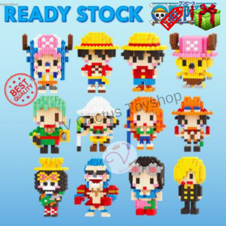 💥💥（Ready Stock) Mini Building Blocks One Piece Series 小颗粒积木海贼王系列💥💥 | Lazada