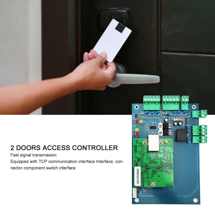 2 Door Access Control Board Systems Doors Access Controller PCB Remote ...