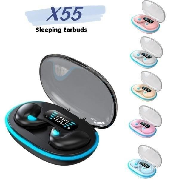 IPX5 Waterproof BT5.0 Headphones / Mini X55 Invisible Sleep Wireless ...