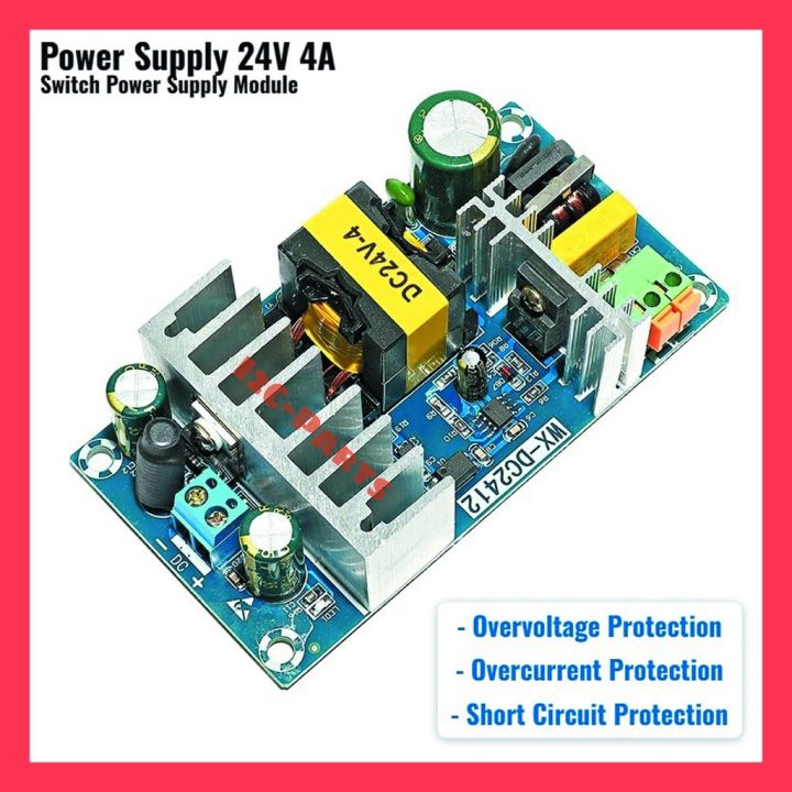 Power Supply 24V 4A Switching Mode SMPS AC to DC Module | Lazada Indonesia
