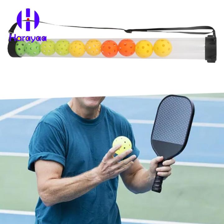 harayaa Tennis Ball Pickup Tool, Tennis Ball Picker Upper Tube, Hold 12 ...